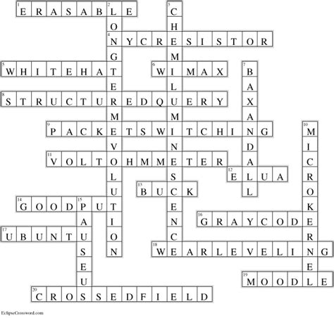 Electrical Engineering Crossword Issue 279 Circuit Cellar