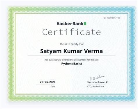 satyam verma on linkedin hackerrank share learning