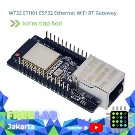 Jual Wt32 Eth01 Esp32 Wt32 Eth01 Ethernet Rj45 Wifi Combo Gateway