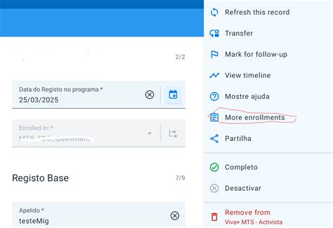 Program Enrollment Implementation Implémentation Dhis2 Community