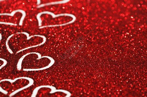 하트와 레드 반짝이 배경 사진 무료 다운로드 Lovepik
