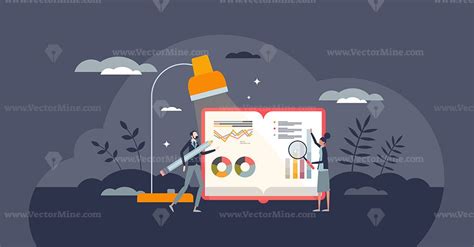 Finance And Portfolio Optimization As Investment Review Tiny Person Concept Vectormine