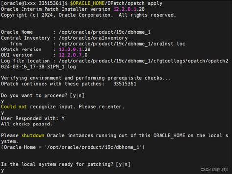 Oracle19c单机静默安装及补丁升级oracle补丁安装 Csdn博客 Oracle19c单机静默安装及补丁升级oracle补丁安装 Csdn博客