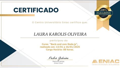 Nodejs Backend Desenvolvimentoweb Tecnologia Carreira Aprendizado Laura Karolis Oliveira