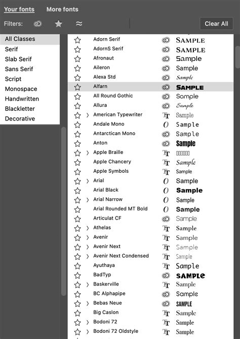 New Feature Enhanced Font Browser Is Now In Photo Adobe Product Community 14471780