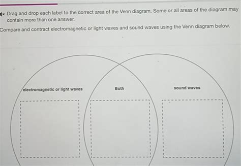 × Drag And Drop Each Label To The Correct Area Of The Venn Diagram