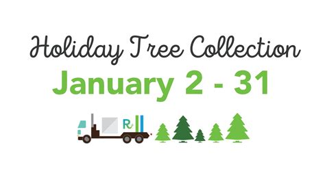 Holiday Tree Collection And Schedule January 2 31 Recology