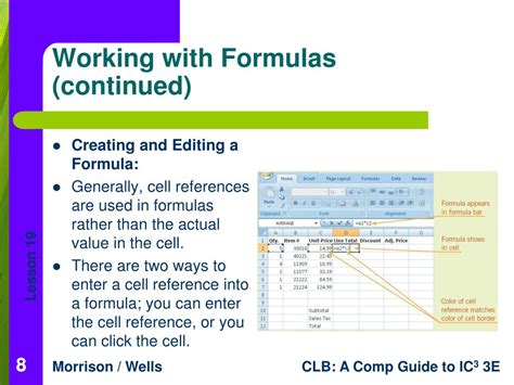PPT Lesson Creating Formulas And Charting Data PowerPoint Presentation ID