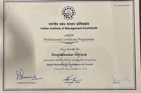 Im Thrilled To Have Completed My Emdp In “digital Marketing For