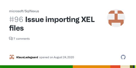 Issue Importing Xel Files · Issue 96 · Microsoftsqlnexus · Github