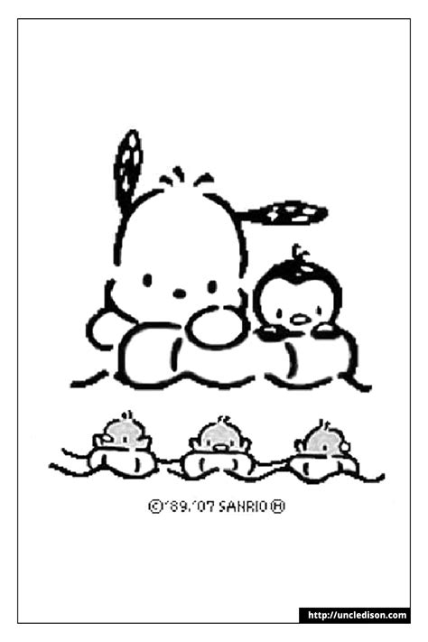 포차코 색칠공부 산리오 무료 Pdf도안