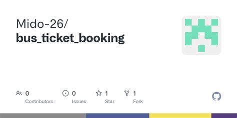 Github Mido 26busticketbooking