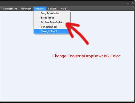C How To Change The Background Color Of A Menustripitem In Winforms Stack Overflow