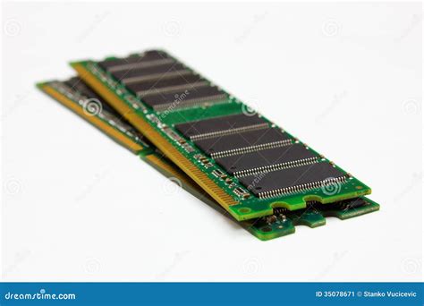 Ram Modules Isolated On A White Background Stock Image Image Of Dimm
