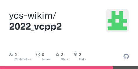 GitHub Ycs Wikim 2022 Vcpp2