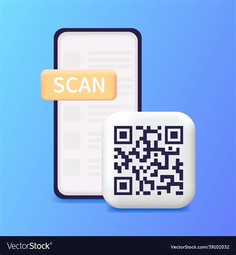 Smartphone Scanning Qr Code Download Page Vector Image