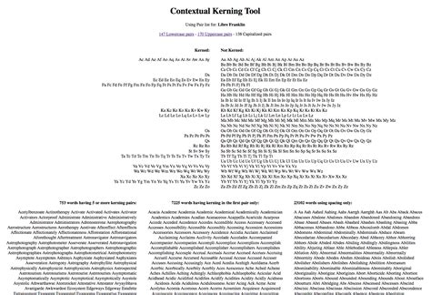 Testing Consecutive Kerning Pairs For Consistency Vs Kerning Single Pairs Alone — Typedrawers