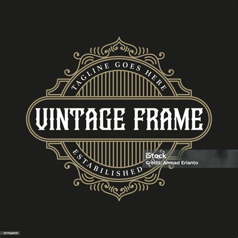 빈티지 레트로 장식 테두리 프레임 로얄 배지 엠블럼 스탬프 라벨 로고 디자인 벡터 빈티지 프레임 로고 골동품 라벨 0명에 대한 스톡 벡터 아트 및 기타 이미지 Istock