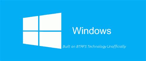 Se Lanza Winbtrfs 01 La Primera Versión En Desarrollo Del Sistema De