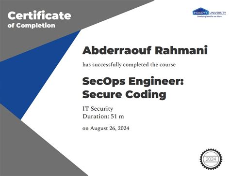 Cybersecurity Securecoding Abderraouf Rahmani