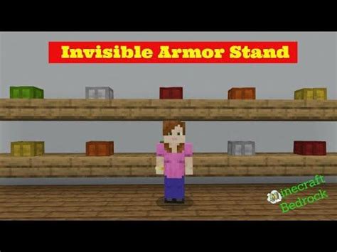 How To Make Invisible Armor Stand In Minecraft Bedrock Edition Command