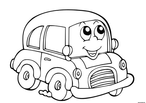 Coloriage Voiture Facile Maternelle Dessin Voiture De Course Imprimer