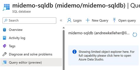 enabling managed identity access to azure sql db