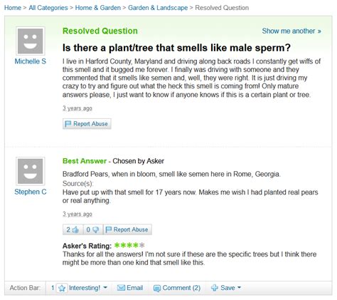 What Type Of Tree Smells Like Sperm At Walter Lawrence Blog