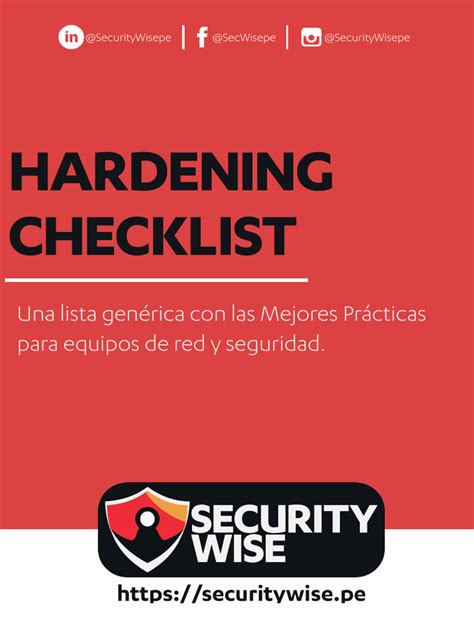 Security Wise Hardening Checklist 1700280142 Pdf Controlador De