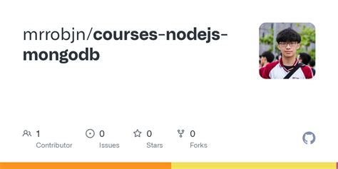 Github Mrrobjncourses Nodejs Mongodb