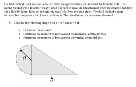 Solved The First Method Is Not Accurate Since We Make An