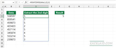 Count Numbers By Nth Digit Excel Formula