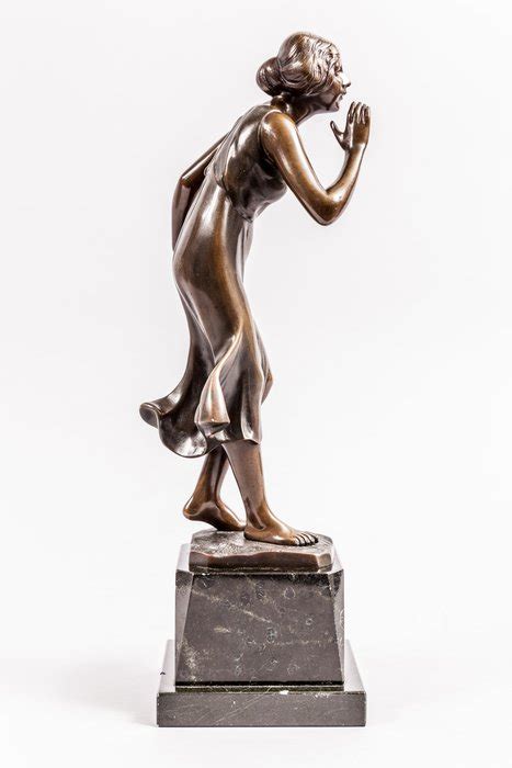 Ernst Gustav Jäger 1880 1954 Bronze Elegante Dame Catawiki
