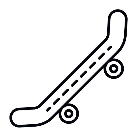 Side Of Skateboard Icon Outline Style 15182968 Vector Art At Vecteezy