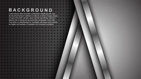 Abstract White Overlapping Layers Background Combination With Silver Textured Lines Decoration