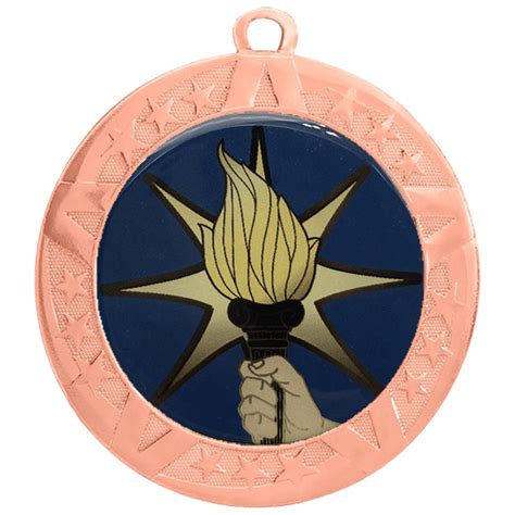 Torch T Series Medals With A Bronze Frame And 2 Inch Epoxy Insert