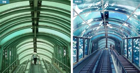 용두산공원 194계단 위로 환상의 영상쇼