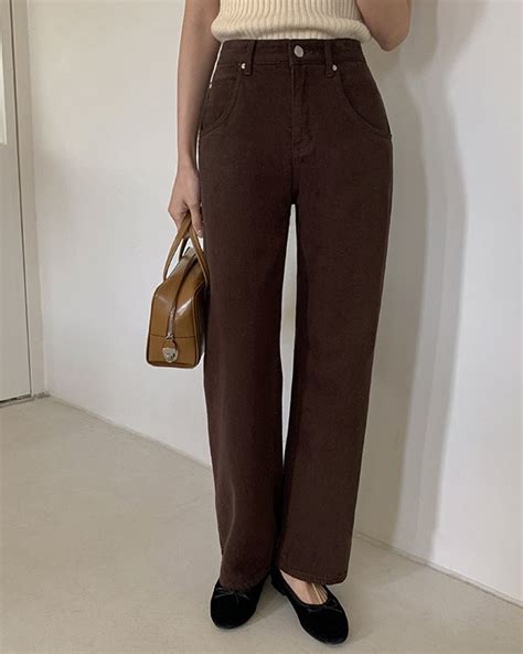 프라임 기모 와이드 코튼 팬츠