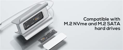 PULWTOP Mac HUB 5 In 1 USB C Hub Adapter For Mac Mini M1 M2 Dock 2 USB C 10Gbps SD TF Card M