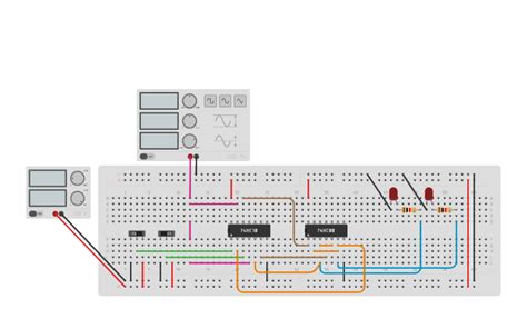Circuit Design Experiment 6 Jk Flipflop Using Nand Gate Tinkercad