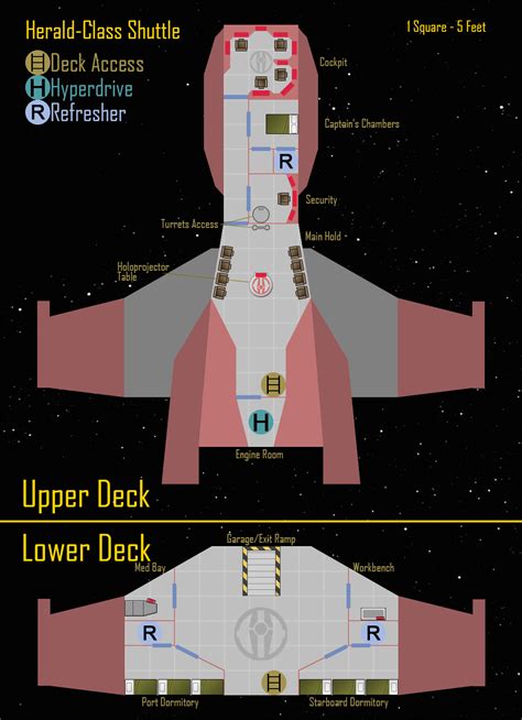 Herald Class Shuttle Kotor Interior Map R Swrpg