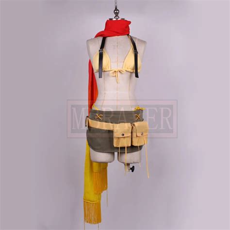 Final Fantasy X Rikku Cosplay Costume Anime Custom Made Any Size Cosplay Costumes Aliexpress