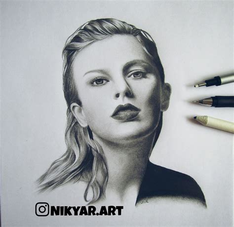 نقاشی تیلور سوئیفت از نیکیار ممی زاده Taylor Swift Painting ویرگول