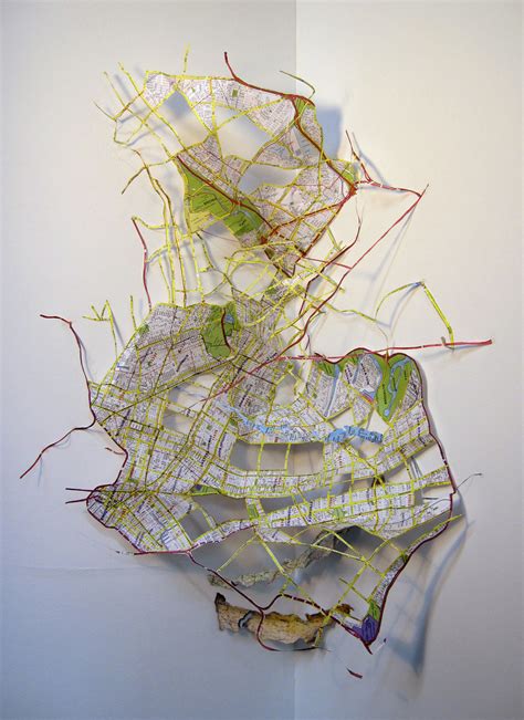 map i cut out maps and taped them in between two walls to … flickr