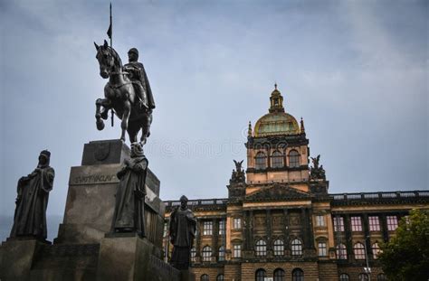 View From Wenceslas Square To The National Museum In Prague Czech