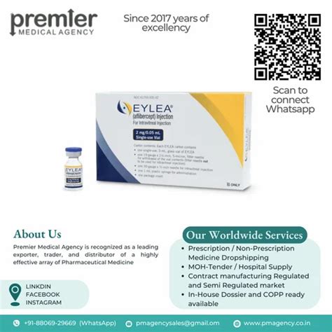 Eylea Aflibercept Injection 40 Mg At ₹ 32000box Nagpur Id 2852488474462