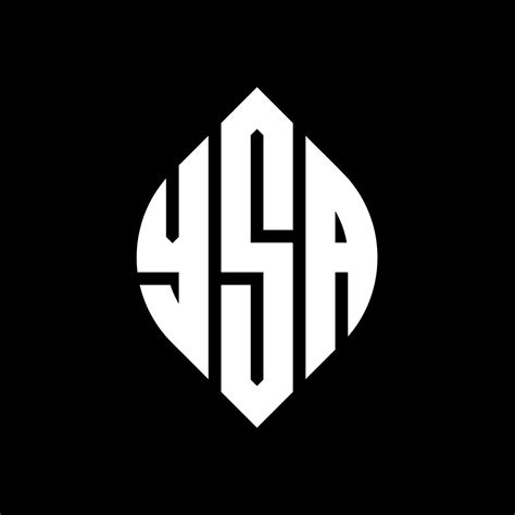 Ysa Circle Letter Logo Design With Circle And Ellipse Shape Ysa