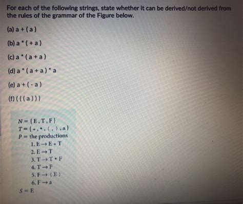 Solved For Each Of The Following Strings State Whether It