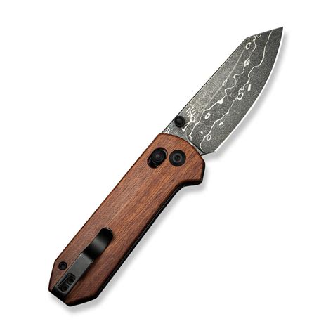 Civivi Yonder Damascus Blade Wood Handle Knife