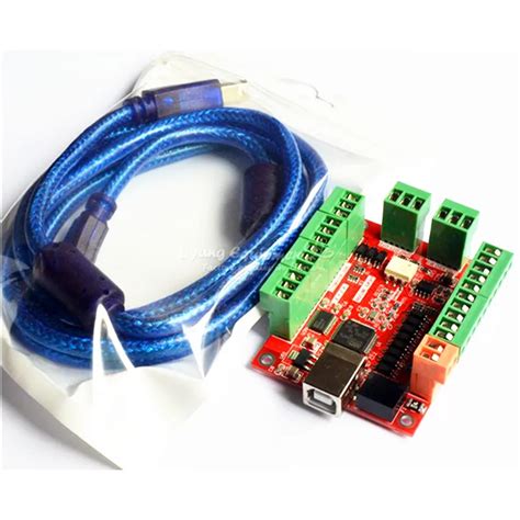 Axis KHz CNC MACH USB Card Smooth Stepper Motor Controller Card Breakout Board For CNC